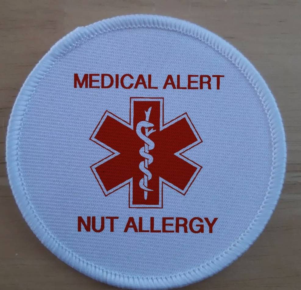 Nut Allergy Awareness Patch Badge - Etsy