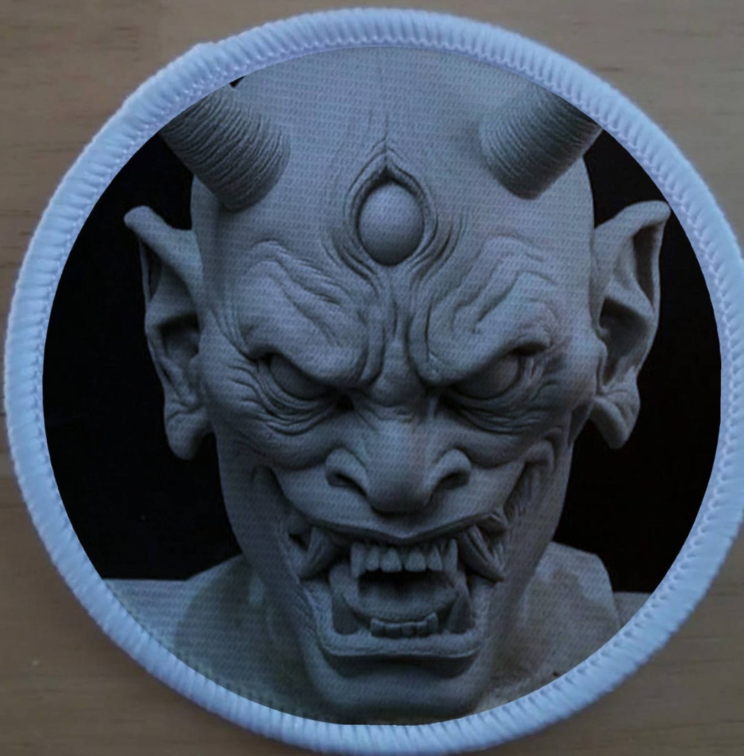 Japanese Hannya Demon Patch Badge - Etsy