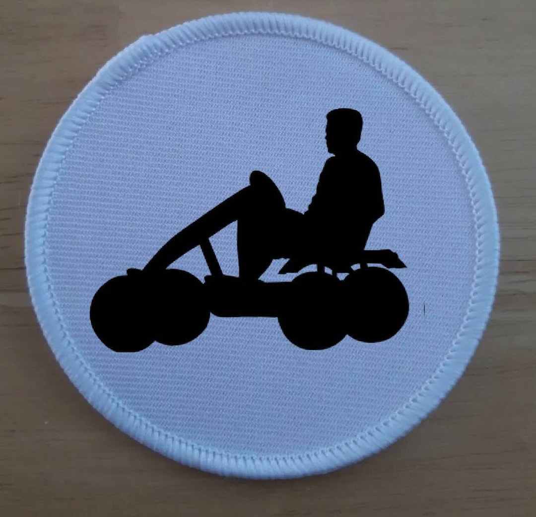 Classic 80s Go Kart Sports Patch Badge - Etsy