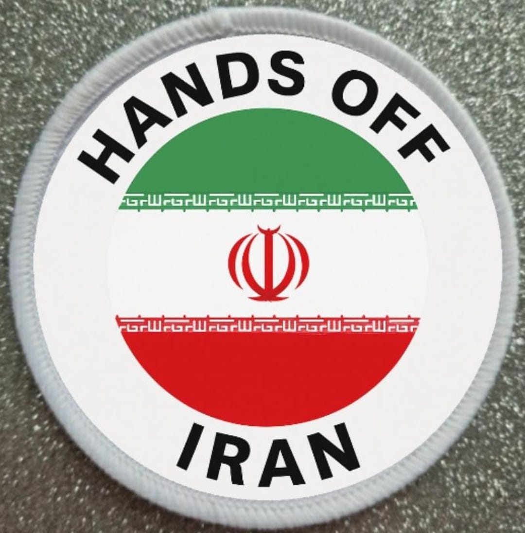 3 Inch Hands off Iran Patch Badge - Made in the UK - Etsy