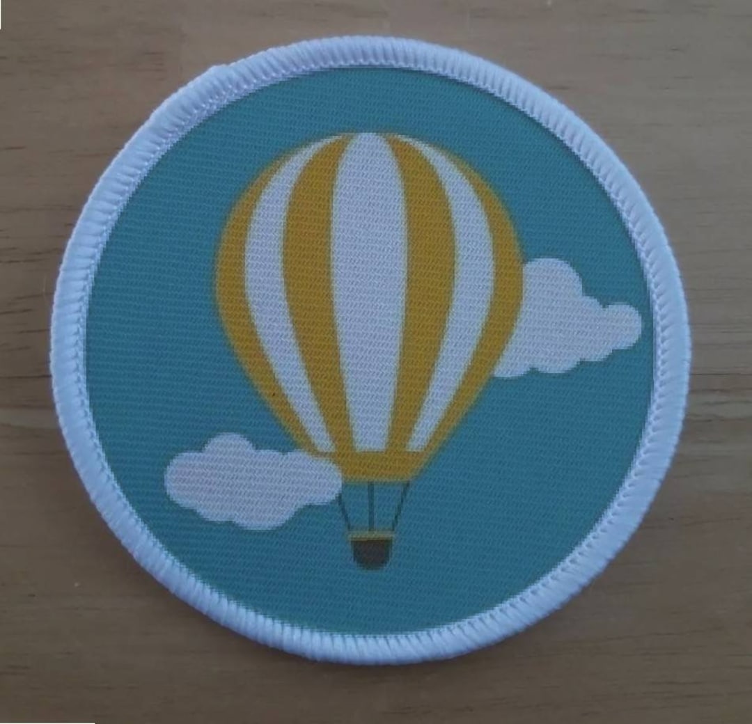 Hot Air Balloon Patch Badge - Etsy