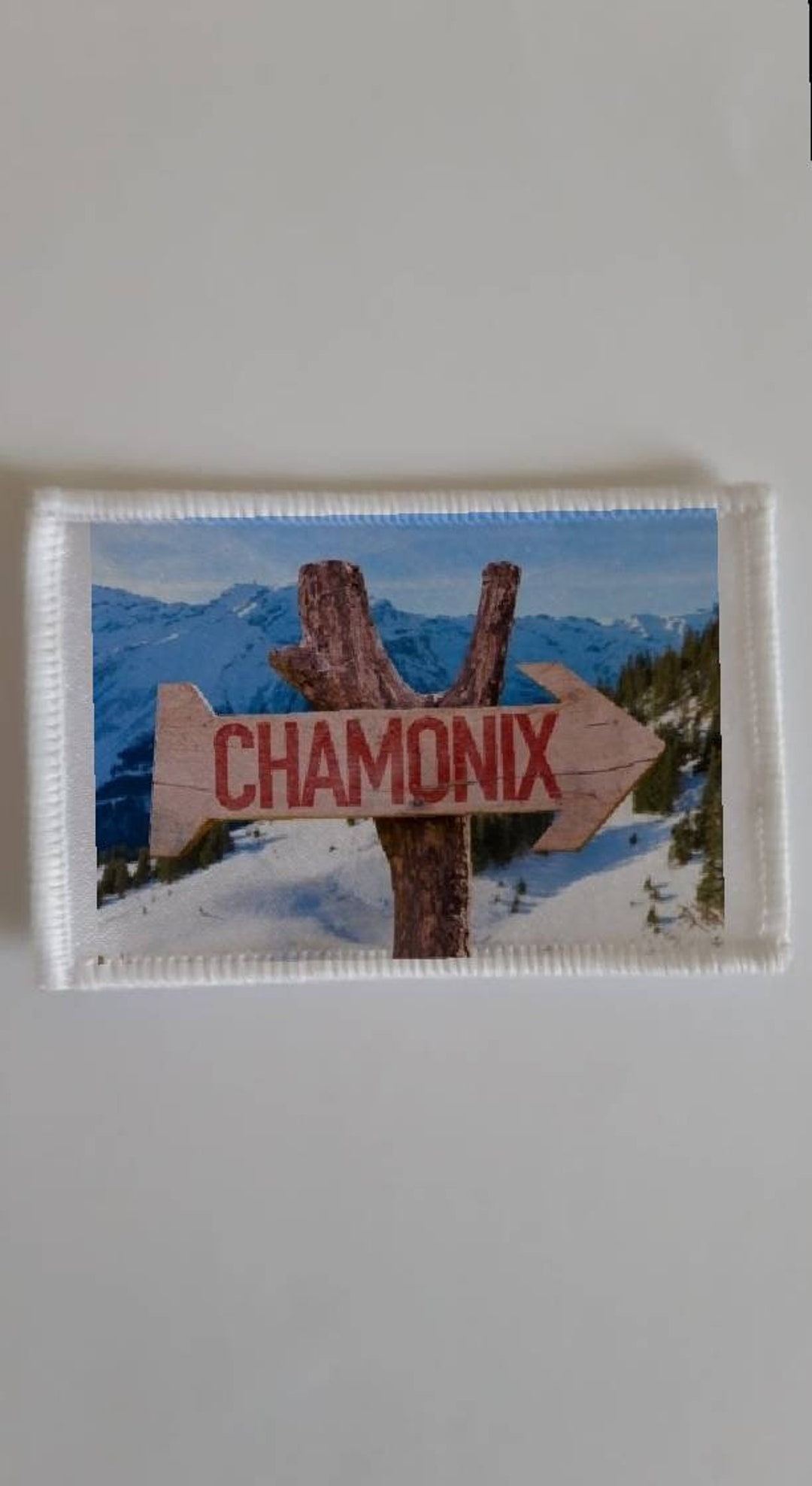 Chamonix Sign Skiing Patch Badge - Etsy