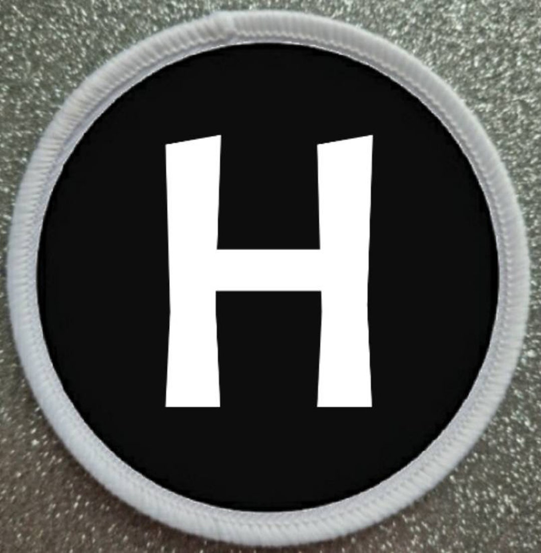 3 Inch Alphabet Letter H Patch Badge - Etsy
