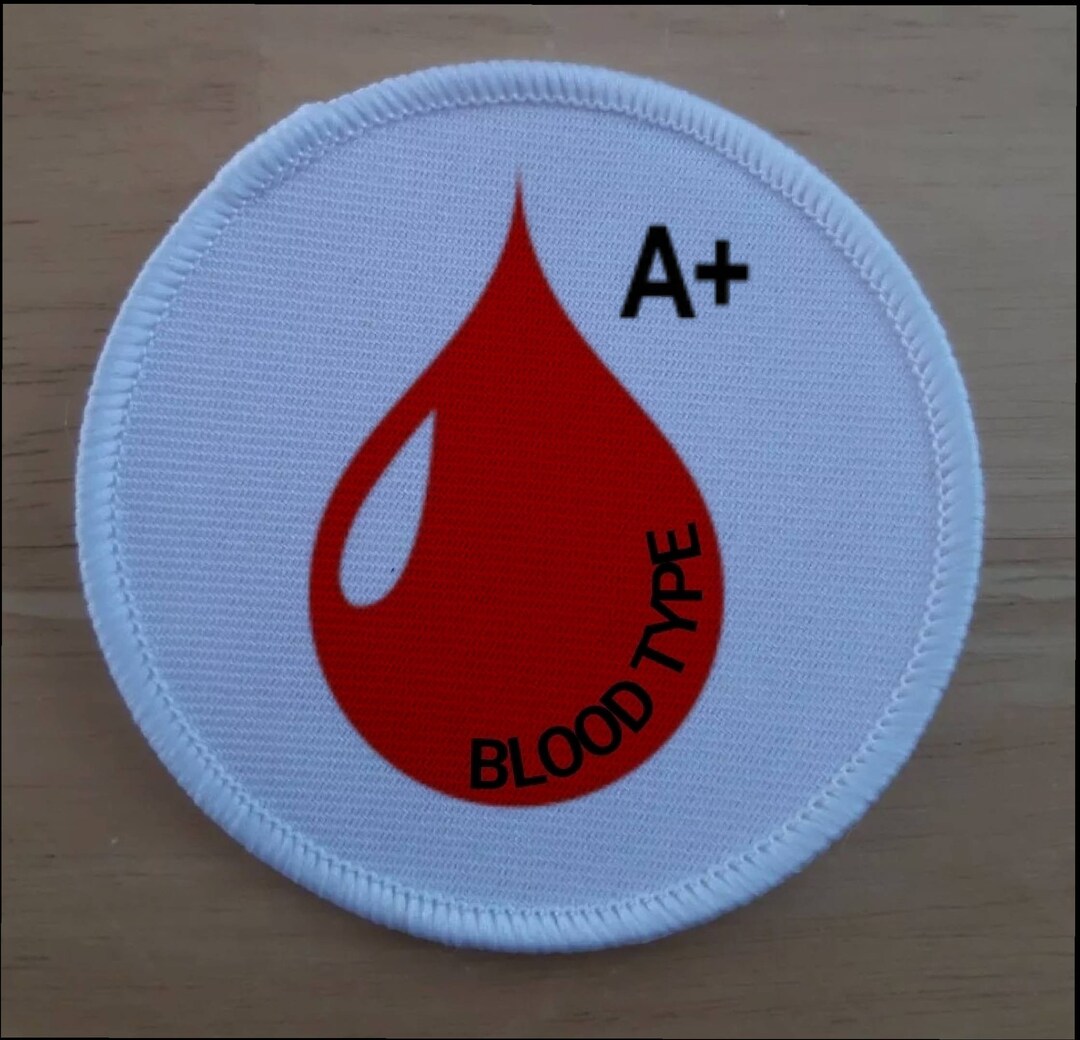 Blood Type Symbol Patch Badge - Etsy