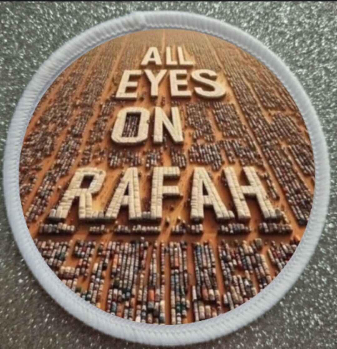 3 Inch All Eyes on Rafah Palestine Gaza Palestinian Solidarity Flag ...