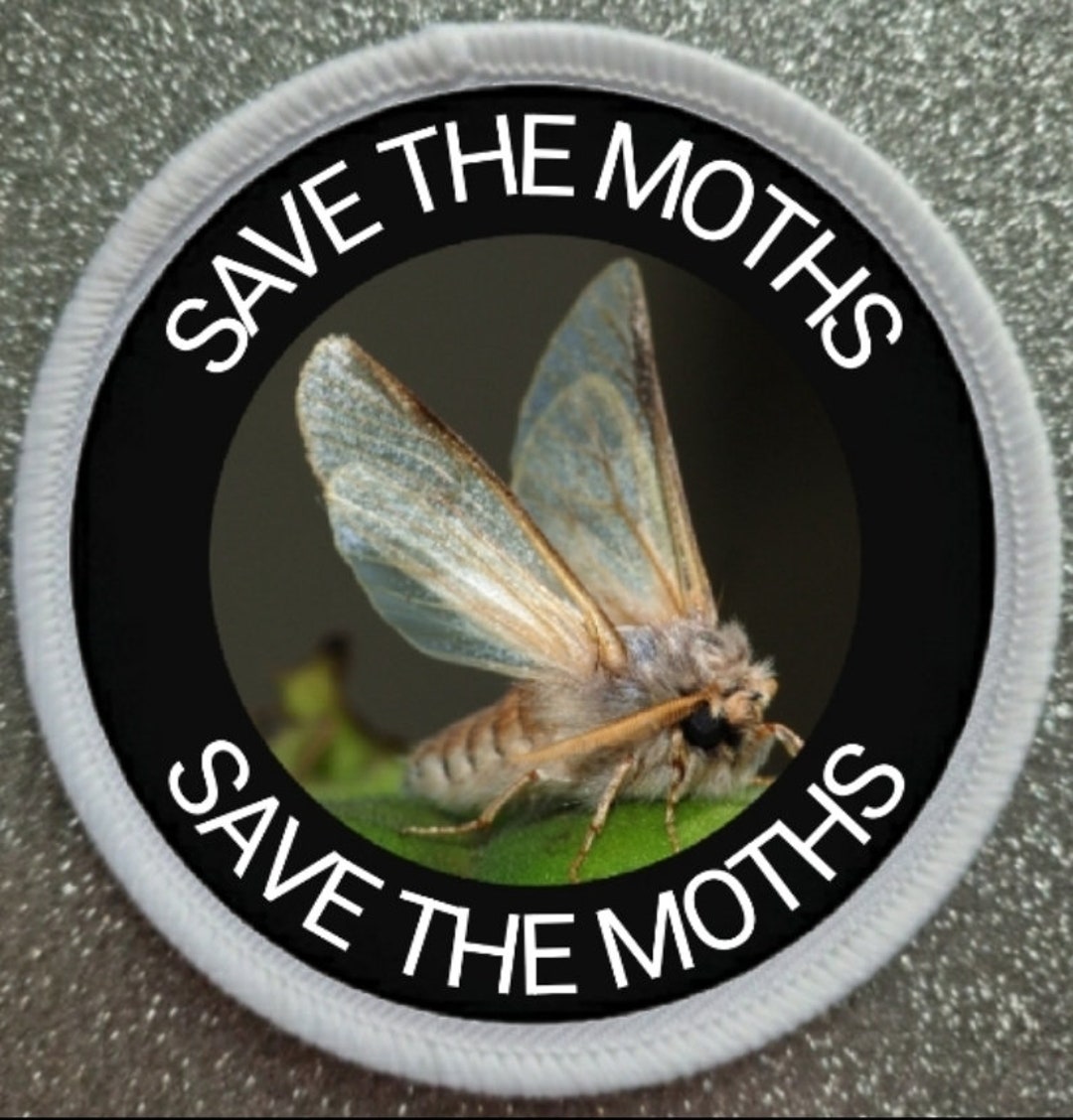 3 Inch Save the Moths Patch Badge - Etsy