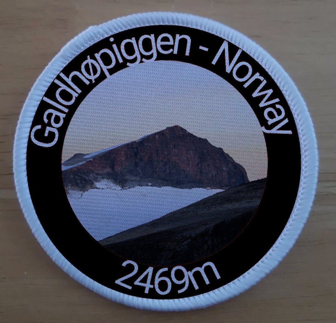 3 Inch Galdhøpiggen Norway Sublimation Patch Badge - Etsy