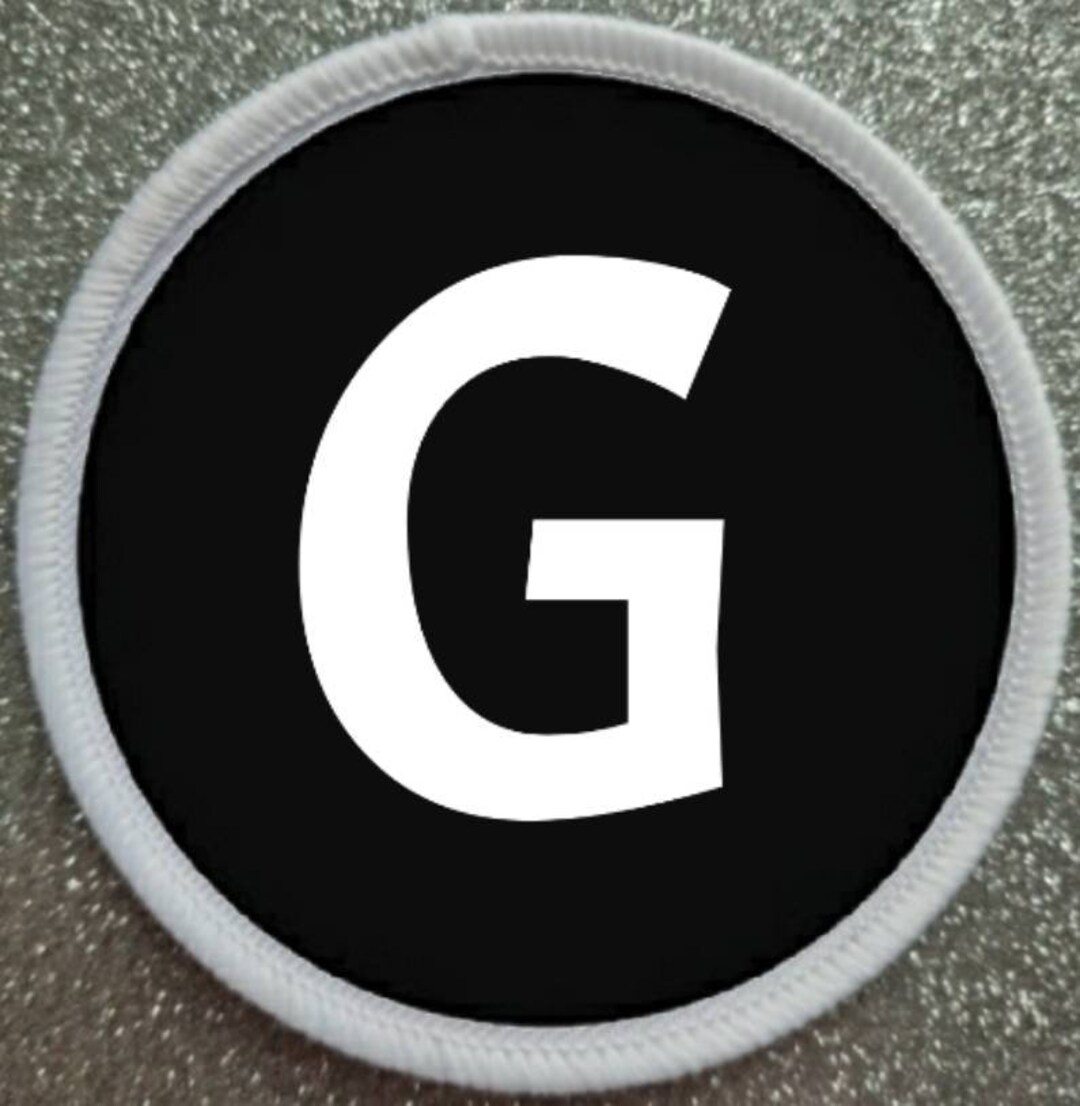 3 Inch Alphabet Letter G Patch Badge - Etsy