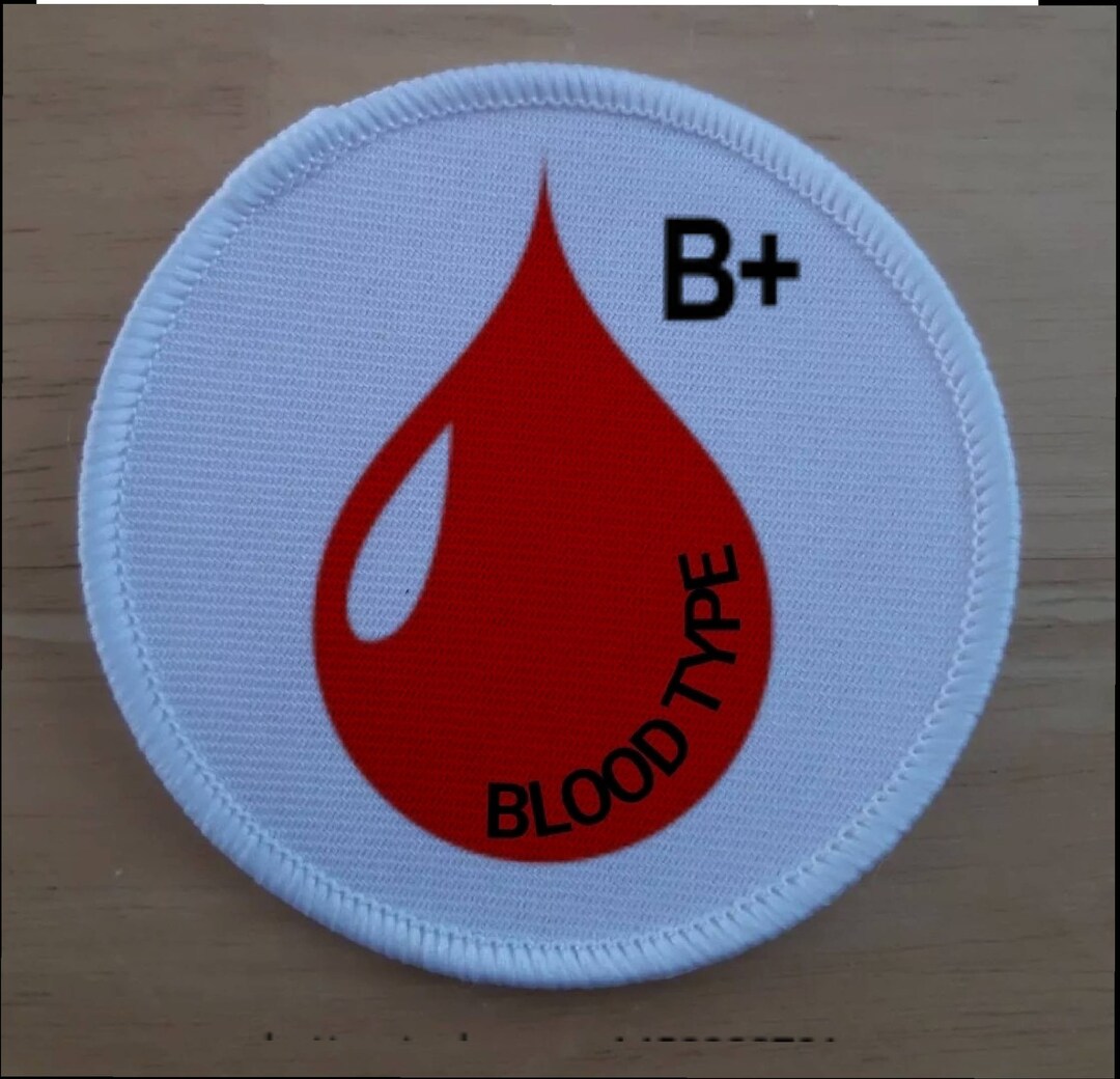 Blood Type Symbol Patch Badge - Etsy