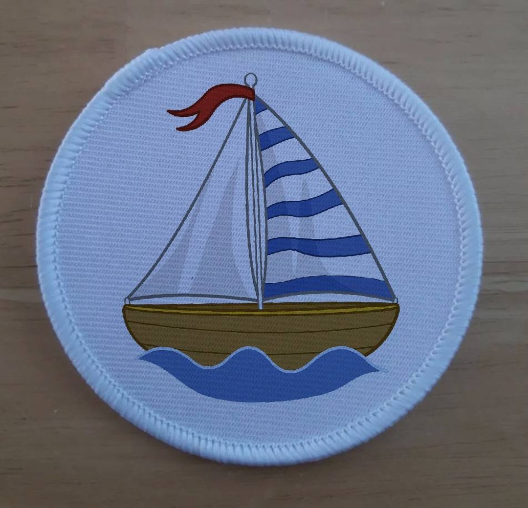 Sailboat Patch Badge - Etsy