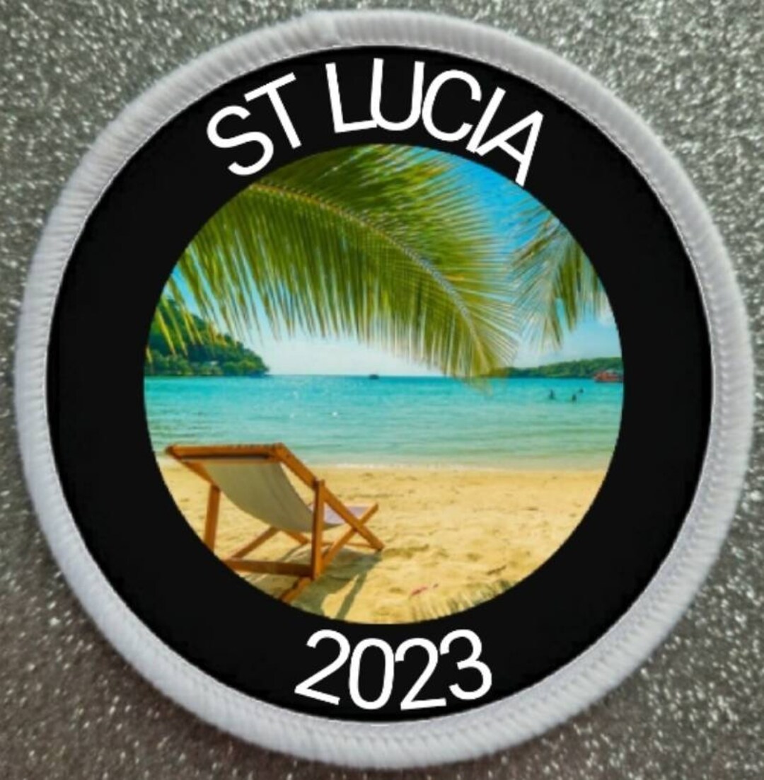 St Lucia 2023 Travel 3 Inch Patch Badge - Etsy UK