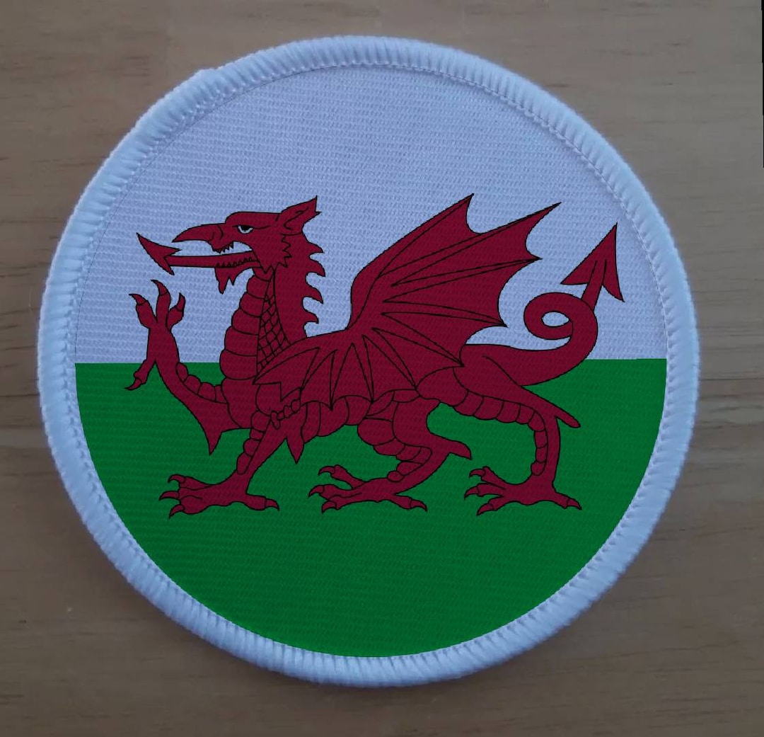 Welsh Dragon Patch Badge - Etsy