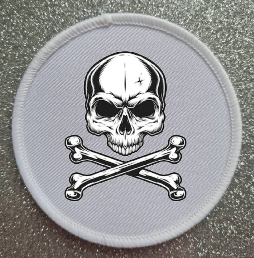 3 Inch Skull & Crossbones Patch Badge - Etsy