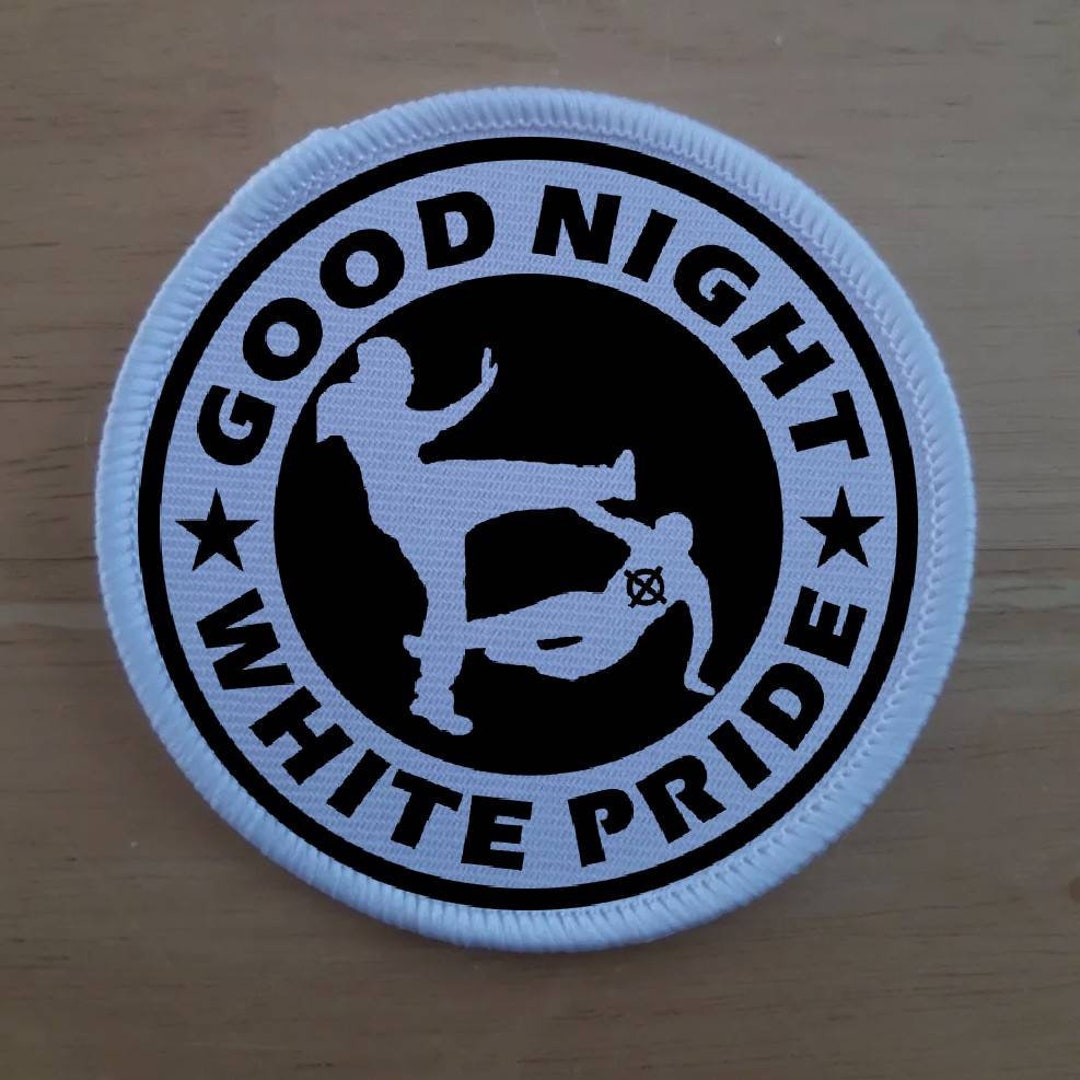 Goodnight White Pride Patch Badge - Etsy