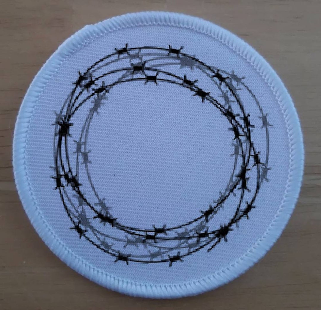 Barbed Wire Patch Badge - Etsy