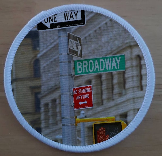 Broadway Road Sign Patch Badge - Etsy