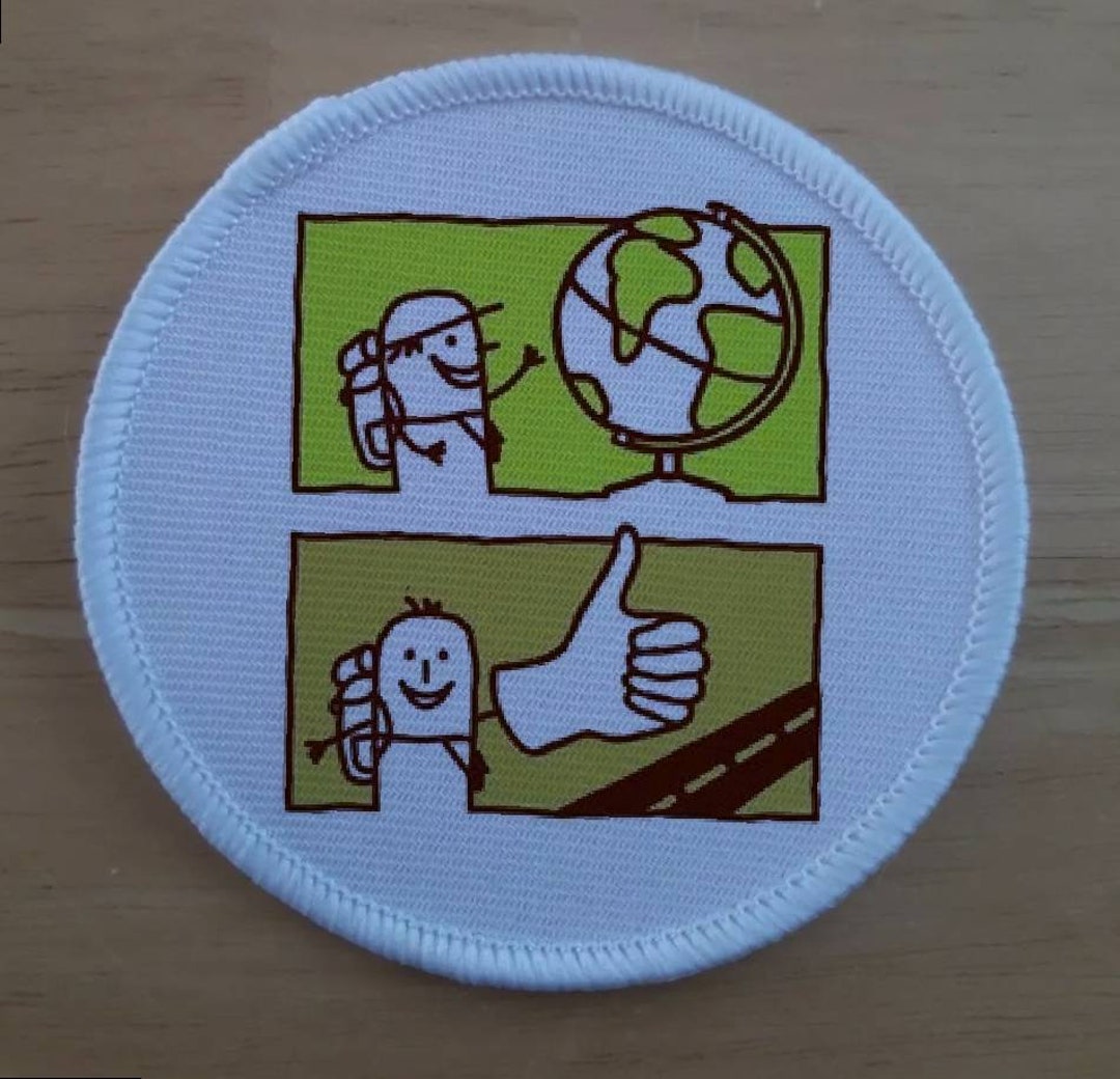 Globe Trotter Patch Badge - Etsy