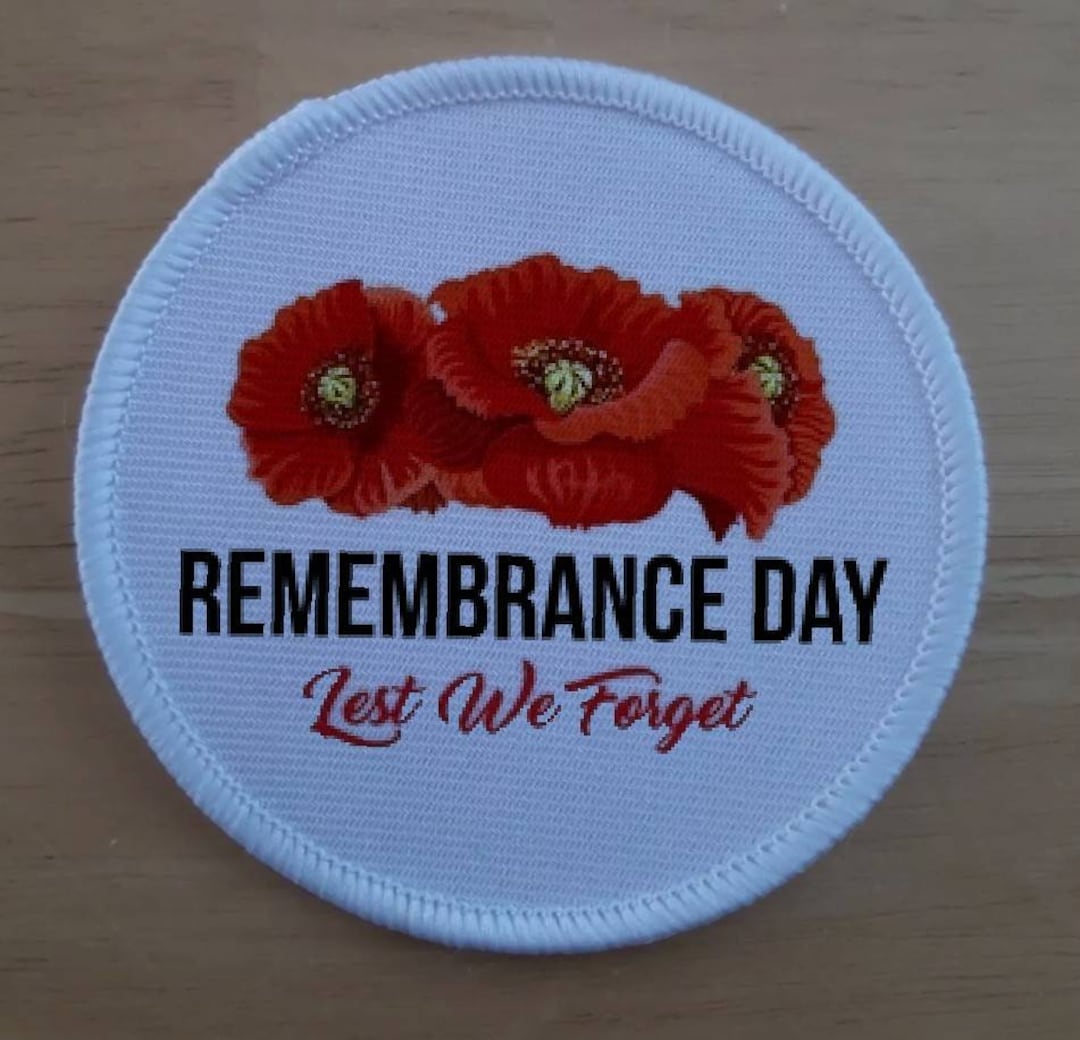 3" Remembrance Day Patch Badge - Etsy
