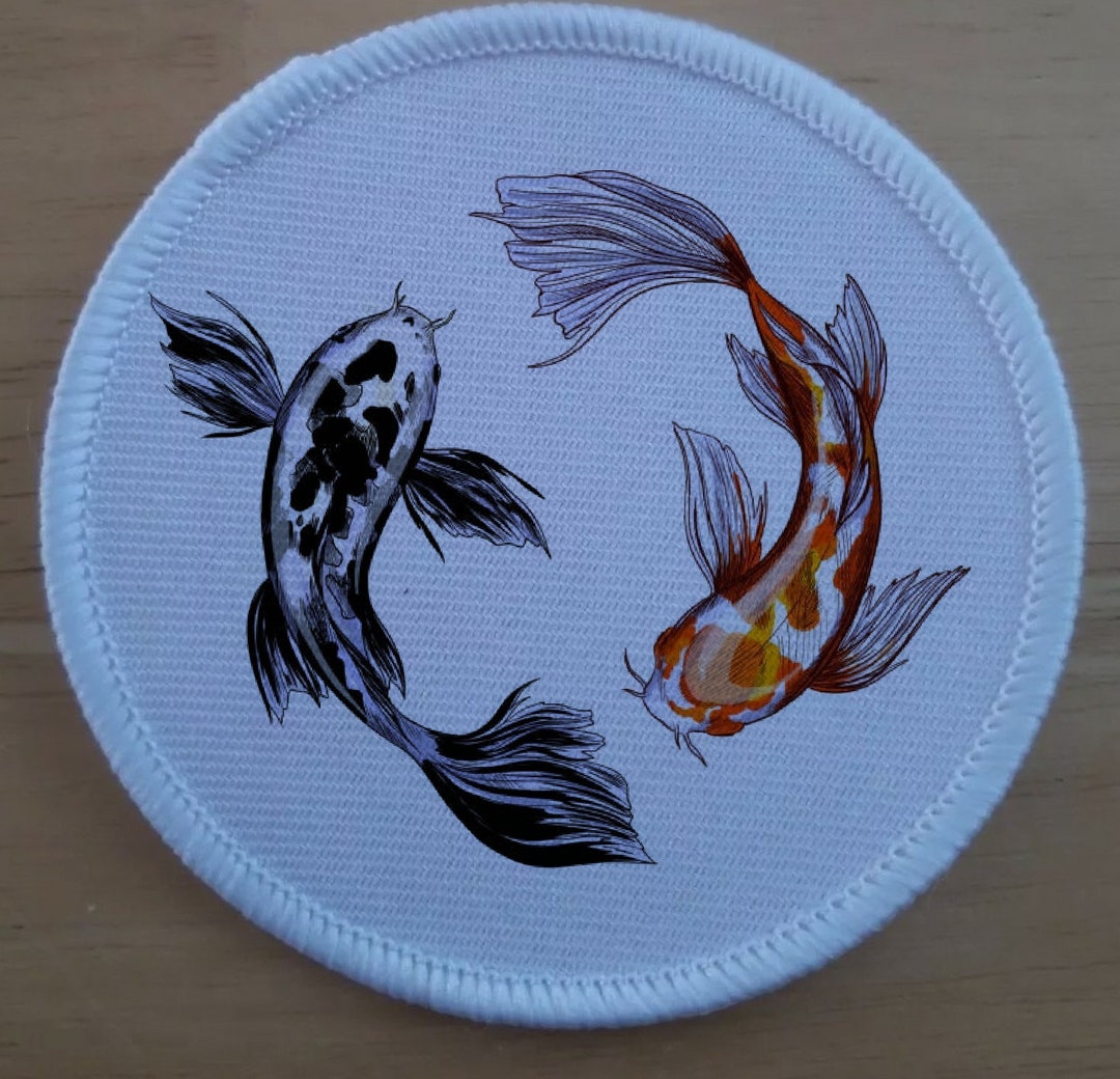 3 Koi Fish Patch Badge - Etsy