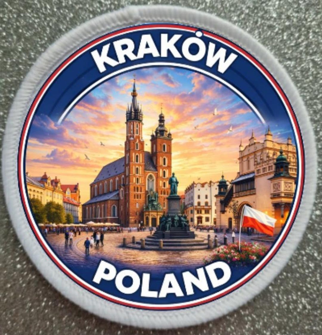 3" Krakow Poland Patch Badge - Etsy