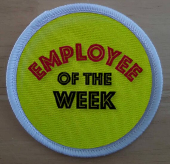 Employee of the Week sublimation patch badge | Etsy