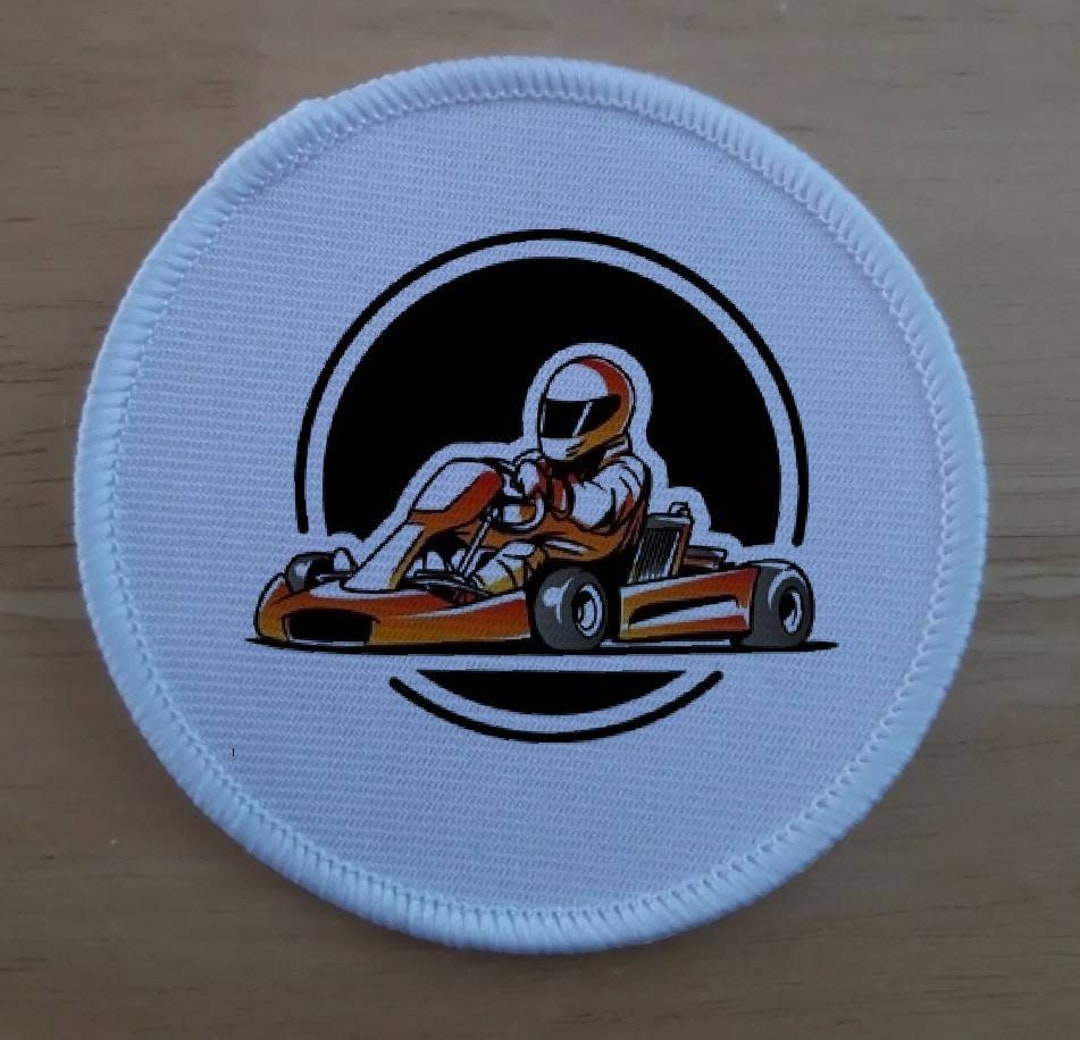 Go Karting Patch Badge - Etsy