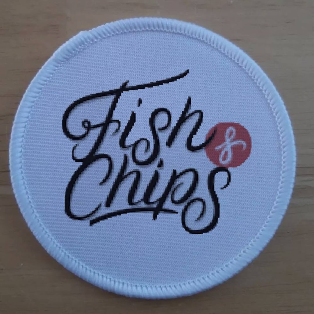 Fish and Chips Patch Badge - Etsy