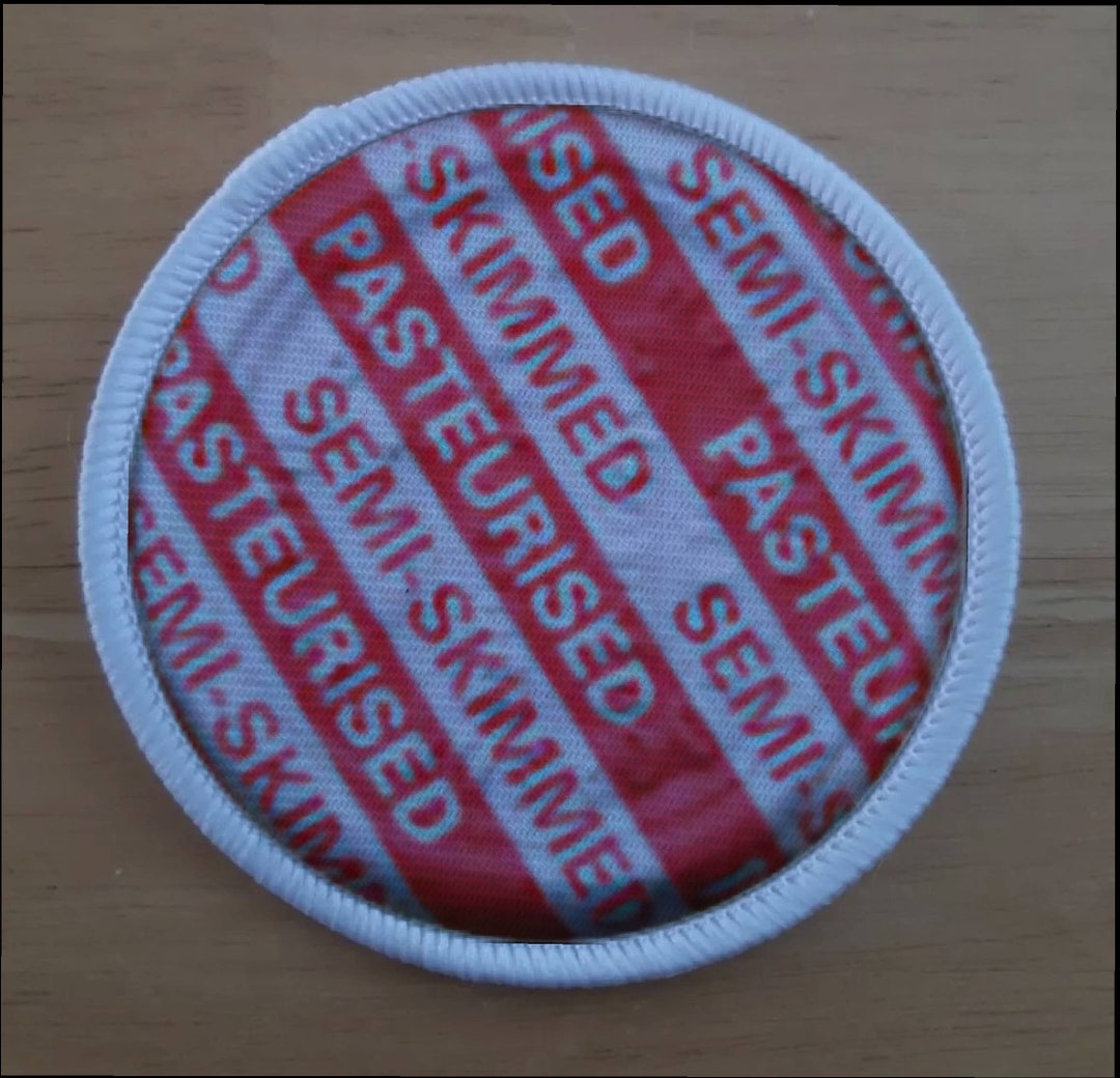 Milk Lid Patch Badge - Etsy