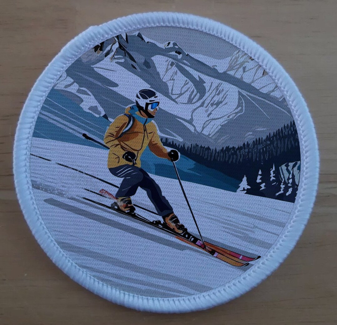 Ski 3 Inch Patch Badge - Etsy