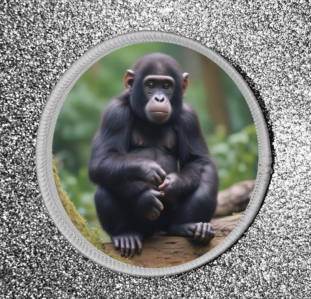 Cute Ape Monkey Gorilla Patch Badge - Etsy