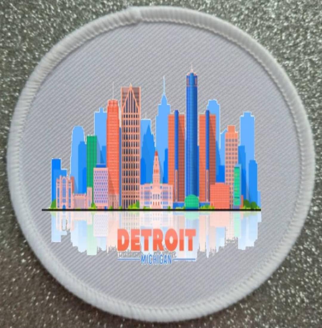 3 Inch Detroit Michigan USA Patch Badge - Etsy