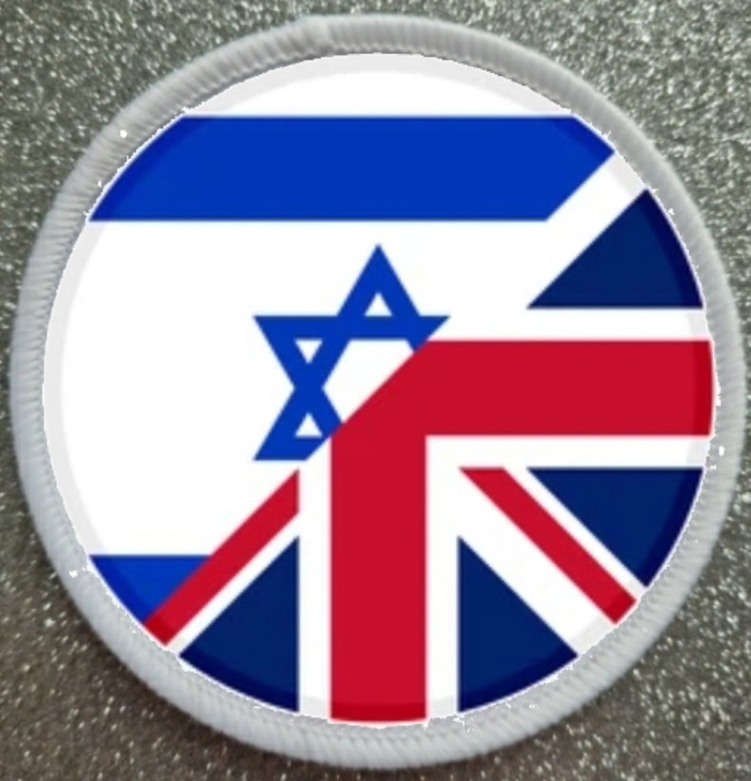 3 Inch Half UK United Kingdom Israel Israeli Flag Patch Badge - Etsy
