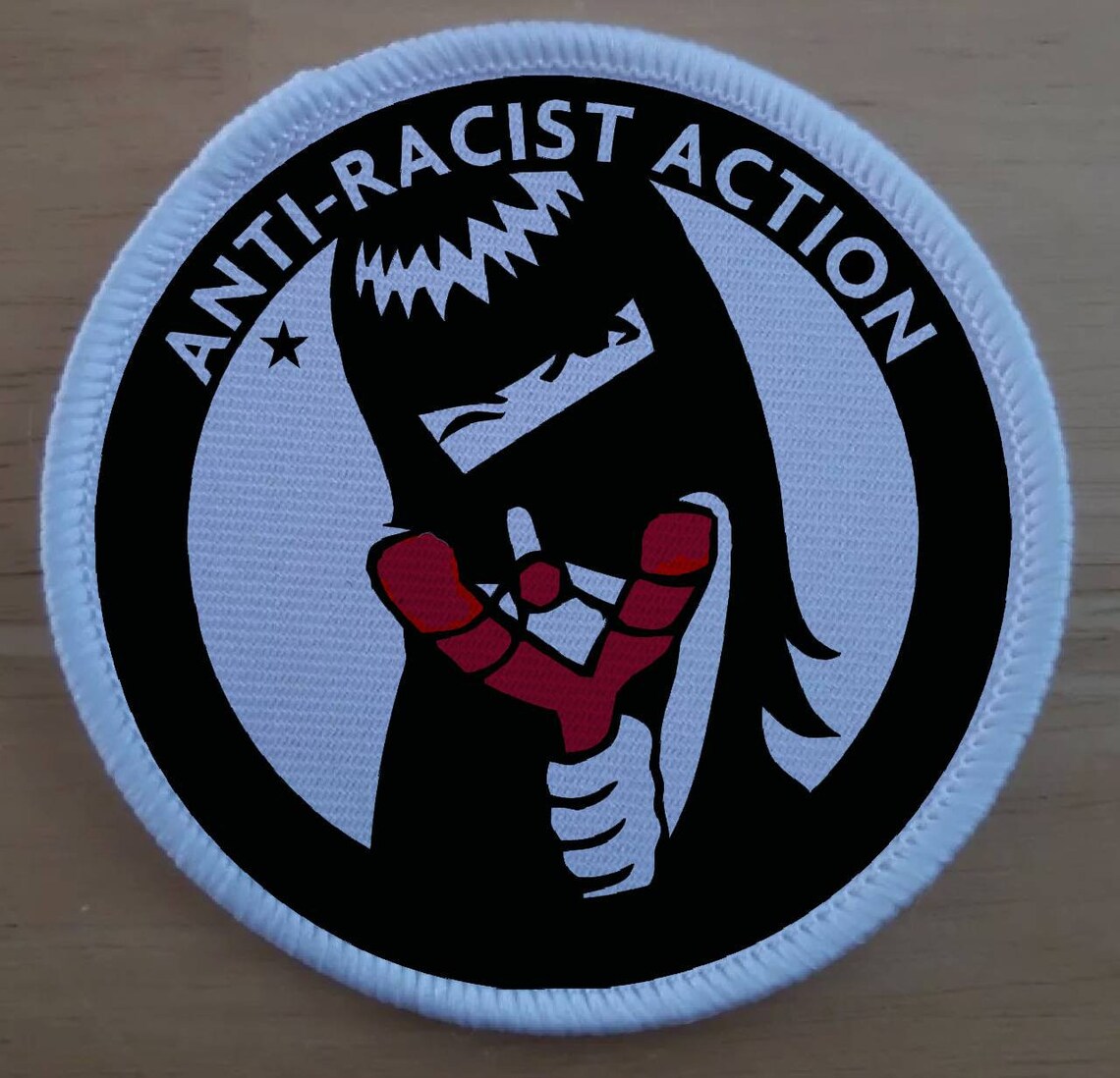 Anti Racist Action Patch Badge - Etsy