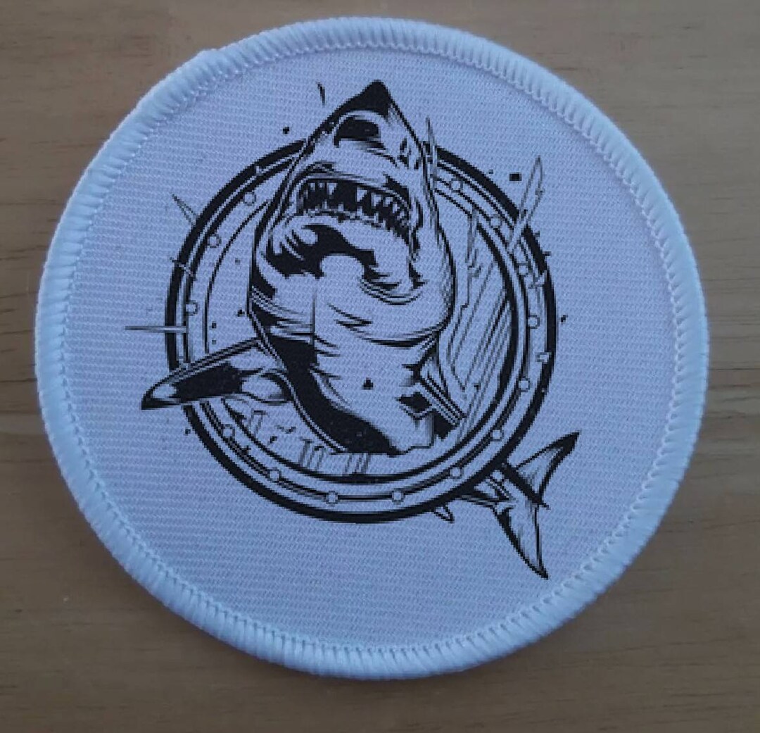 Great White Shark Patch Badge - Etsy