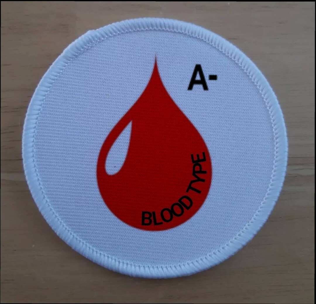 Blood Type Symbol Patch Badge - Etsy
