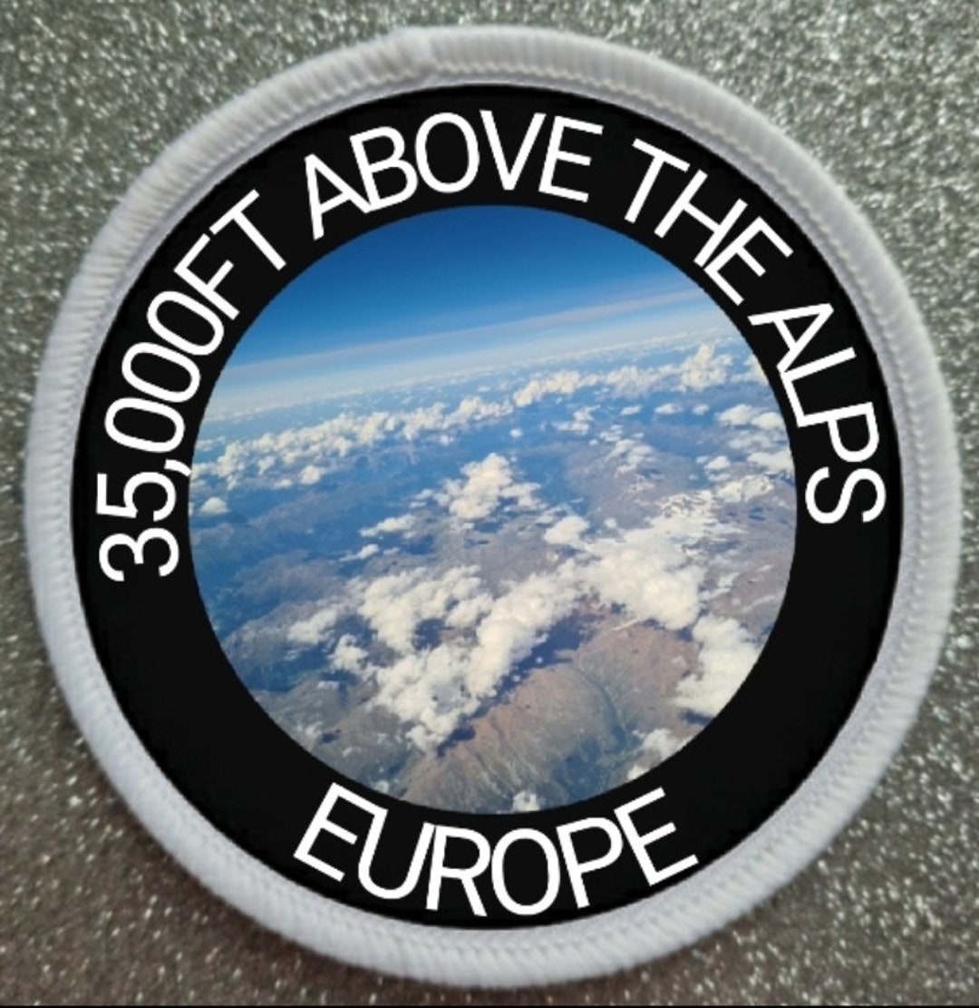 The Alps Mountain Range 3 Inch Sublimation Patch Badge - Etsy