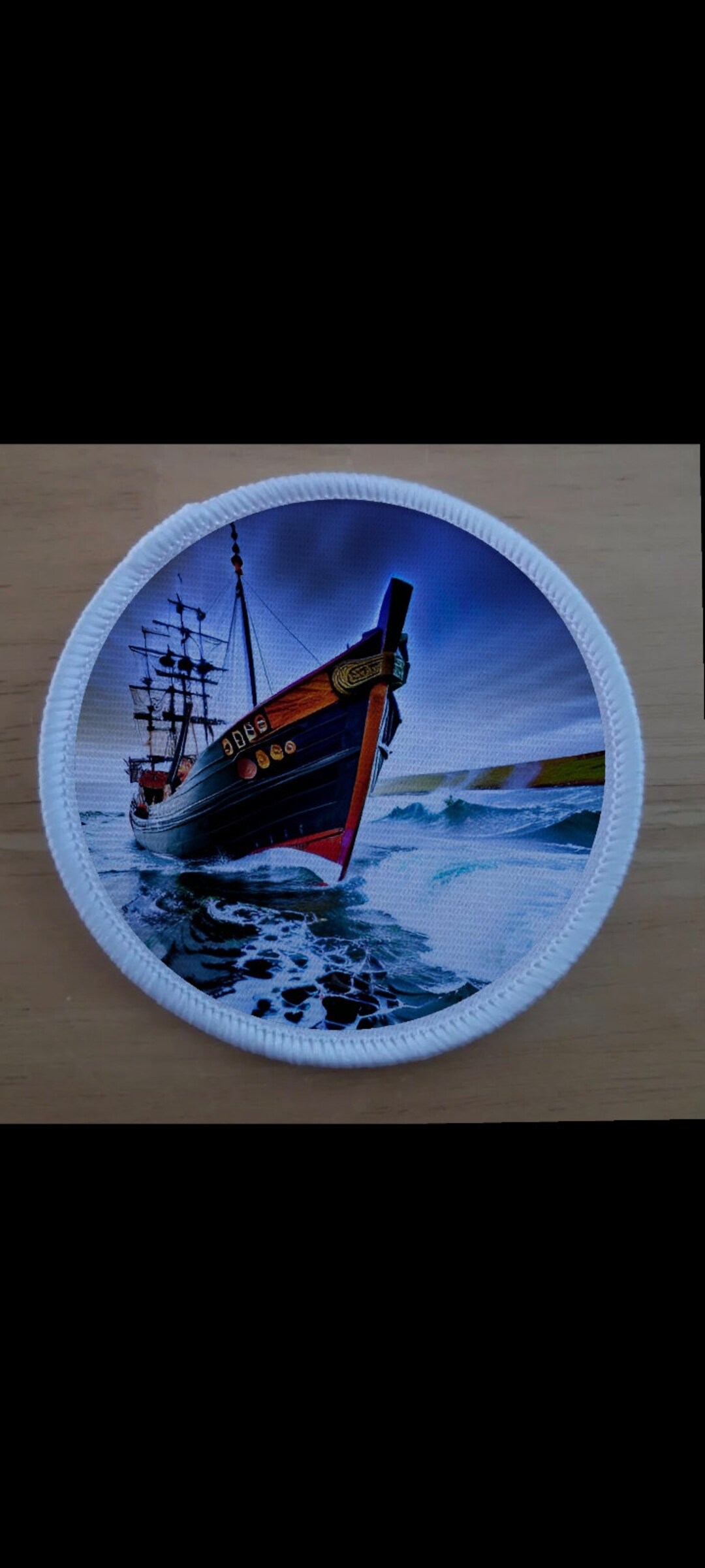 Viking Battle Ship Art Patch - Etsy