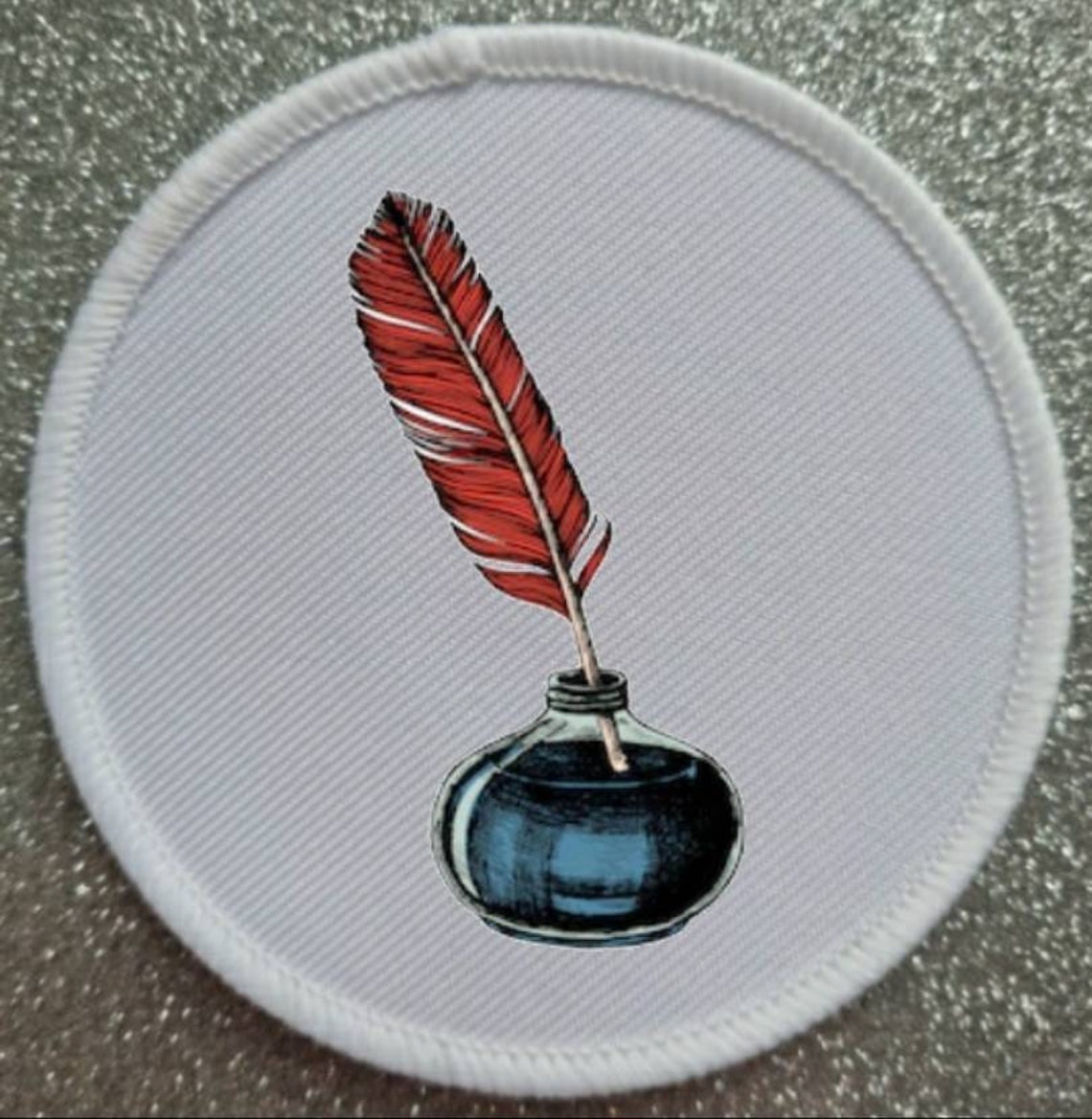 Feather and Ink Writer 3 Inch Patch Badge - Etsy