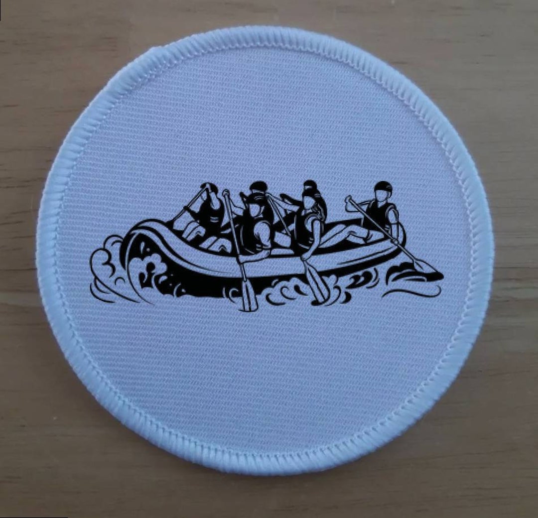 Rafting Kayak Canoe Patch Badge - Etsy