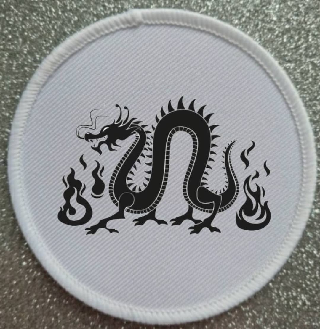 3 Inch Chinese Dragon Patch Badge - Etsy
