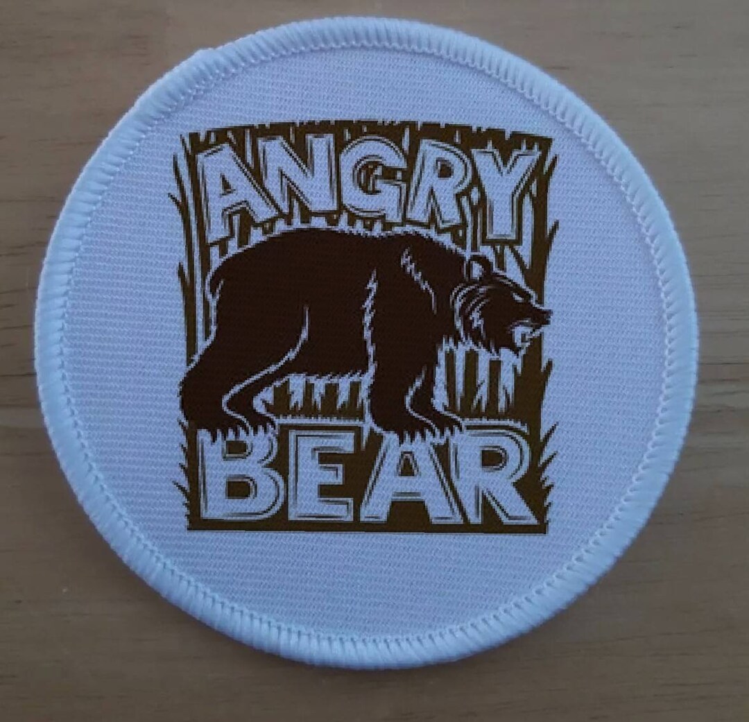 Angry Bear 3 Inch Sublimation Patch Animal Lover - Etsy