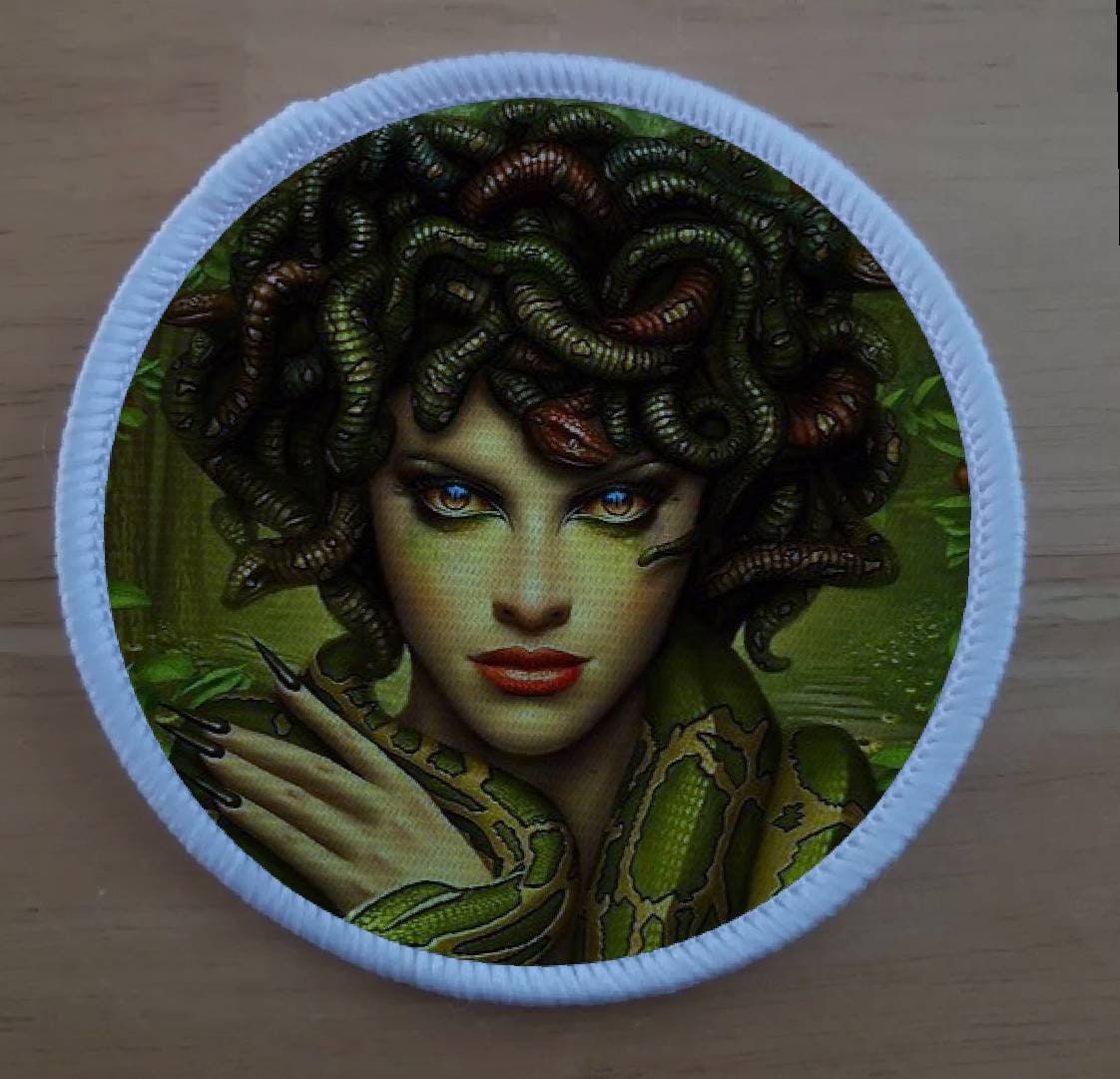 Medusa 3 inch sublimation patch | Etsy