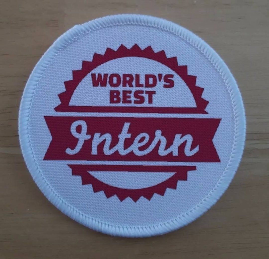 Worlds Best Intern Patch Badge - Etsy