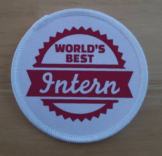 Worlds Best Intern Patch Badge | Etsy