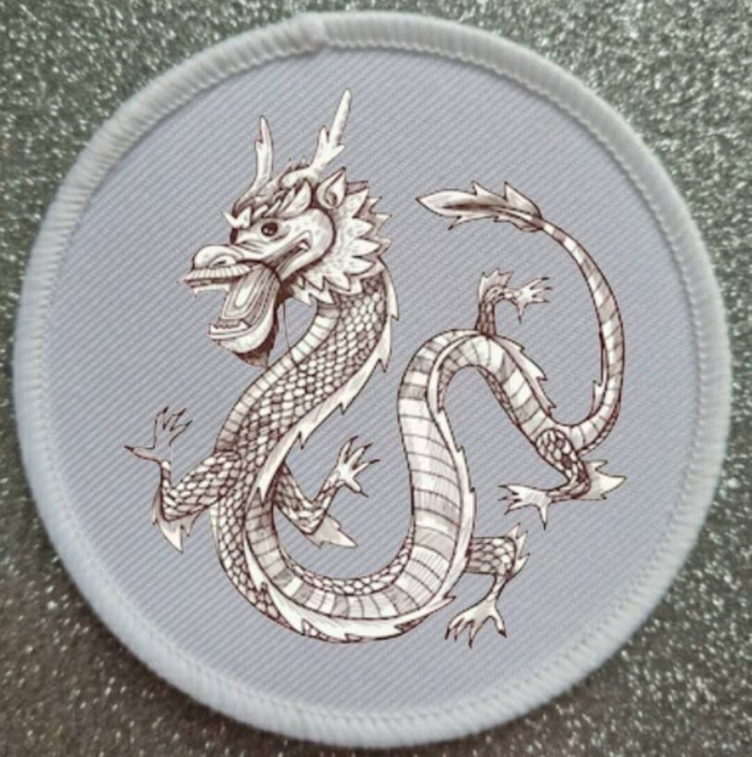 3 Inch Chinese Dragon Patch Badge - Etsy