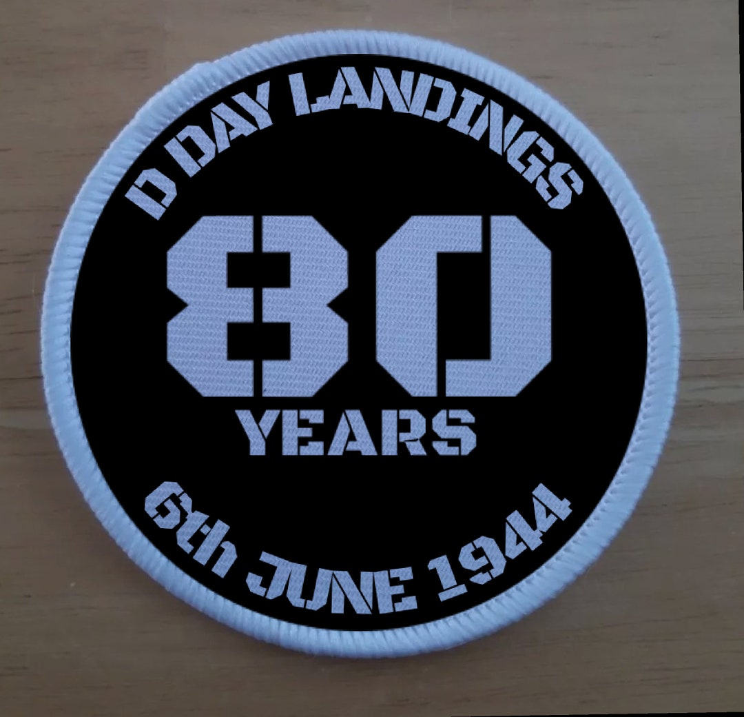 3" Normandy D Day Landings Anniversary 80 Years Patch Badge - Etsy