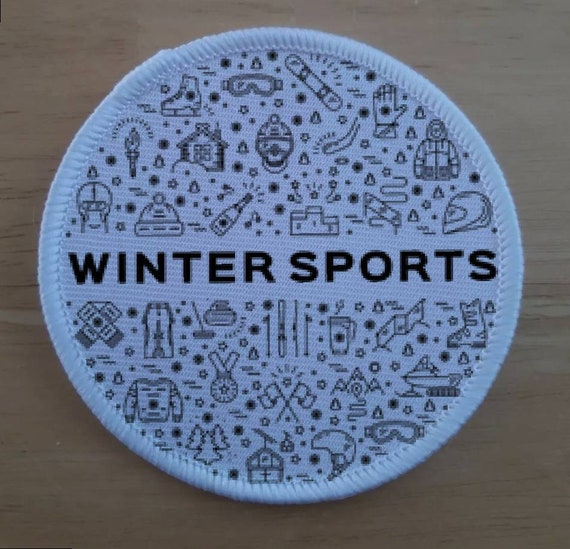 Winter Sports Patch Badge | Etsy