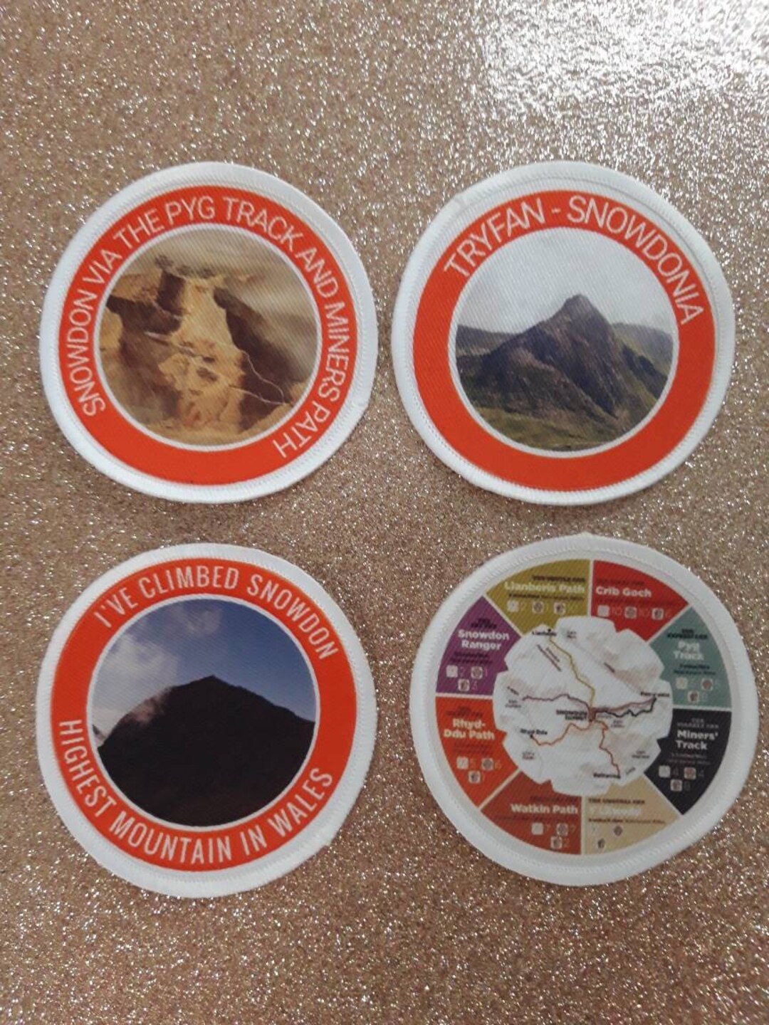 Snowdon Snowdonia Souvenir Patch Badge Set - Etsy