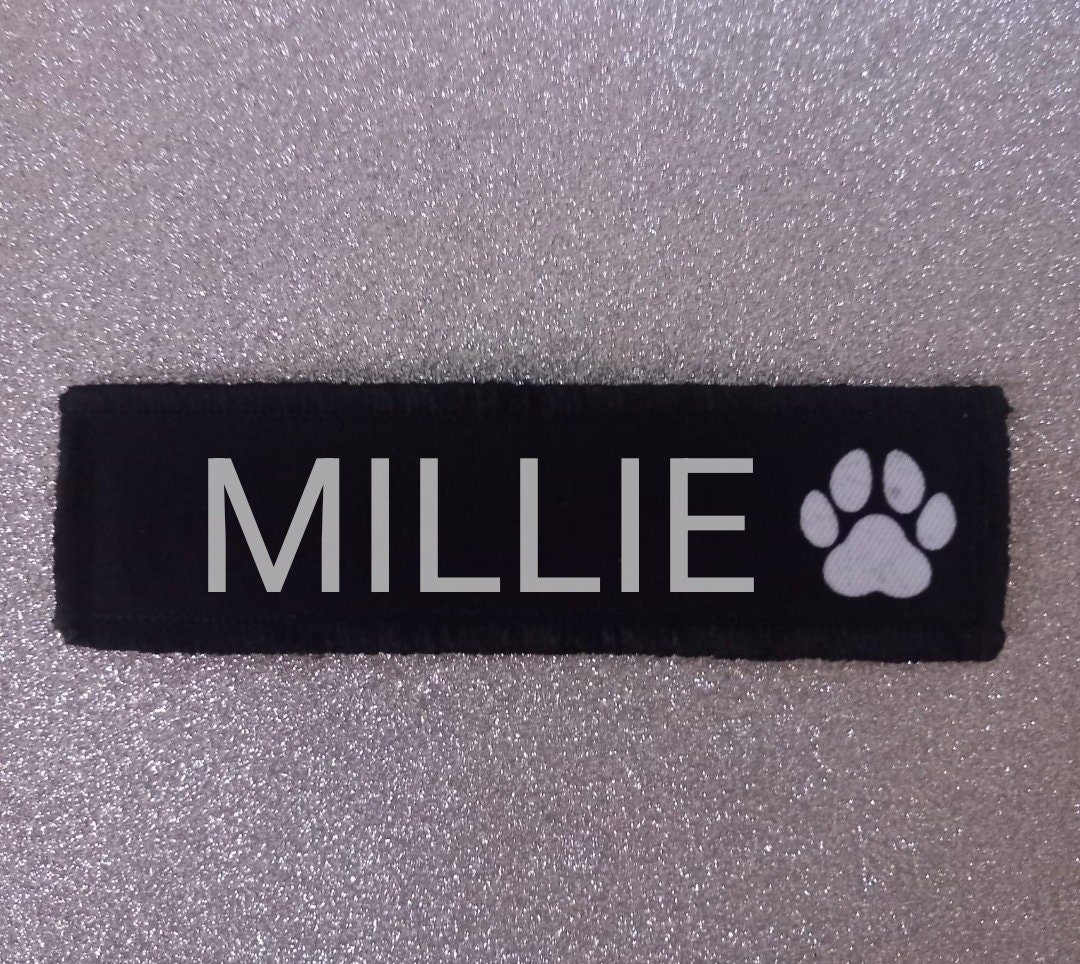 4.5 X 1.5 Inch Millie Dog Name Dog Harness Hook & Loop Patch Badge - Etsy