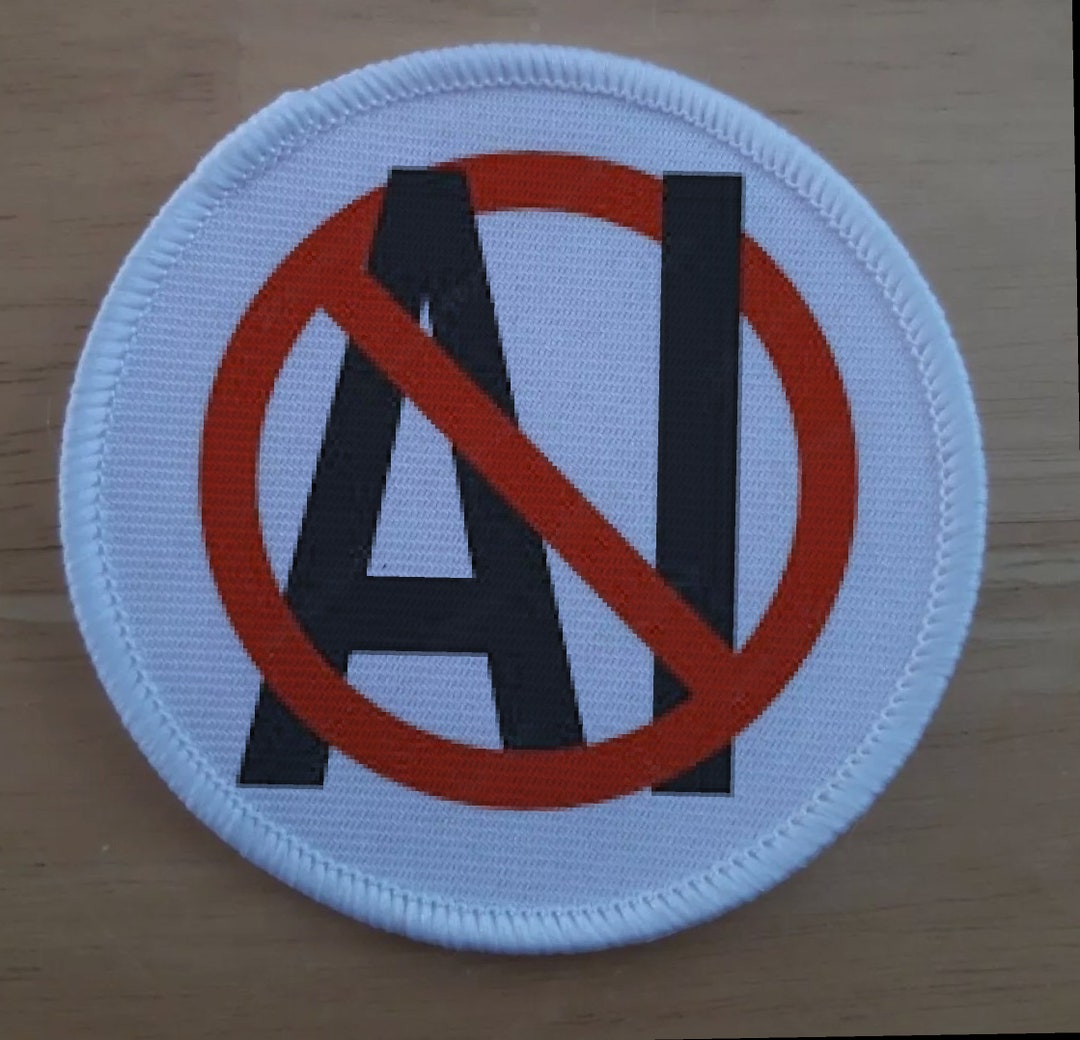 Anti Artificial Intelligence Ban AI Patch Badge - Etsy